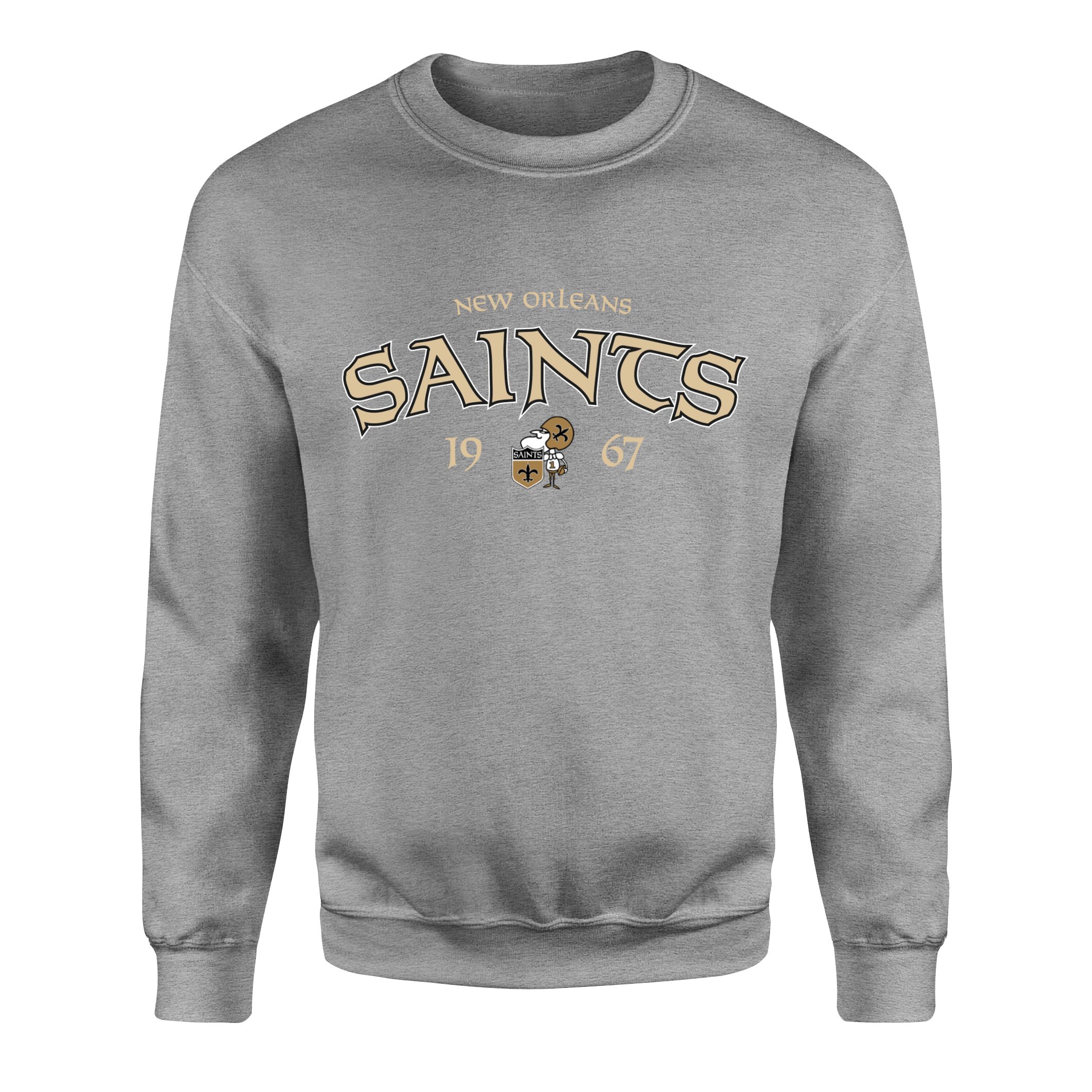 New Orleans Saints 1967 Sweatshirt S - Gri | New Orleans Saints Ürünleri