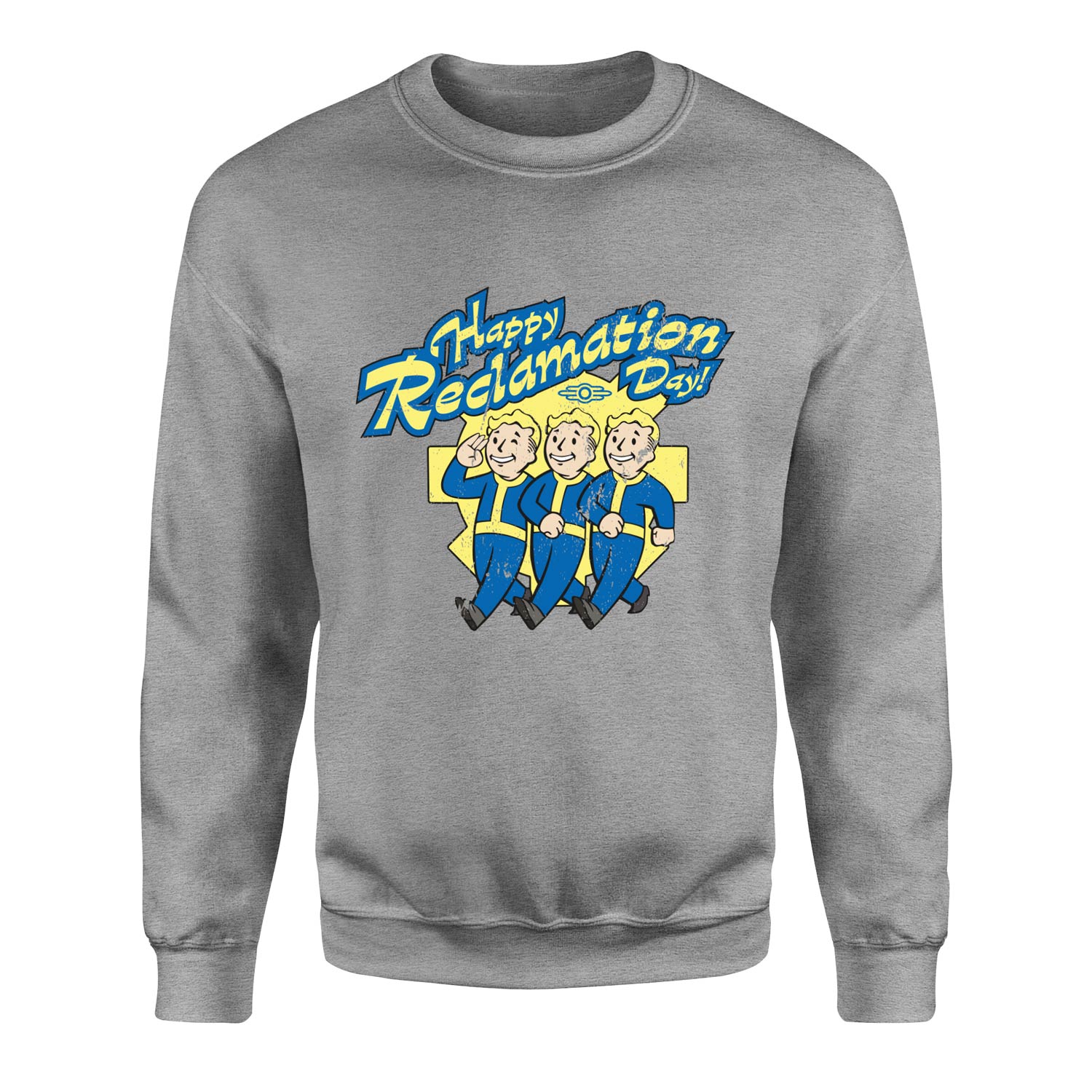 Happy Reclamation Day Sweatshirt XXL - Gri | Fallout Ürünleri